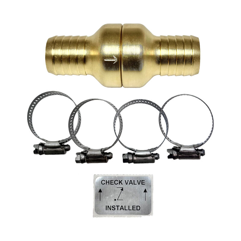 PN: 5185 – 1″ Hose Barb x 1″ Hose Barb with Check Valve – Geo-Flo ...